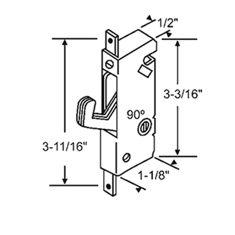 Mortise Lock - Anderson - SDL-1317 - Sliding Glass Door Mortise Locks ...