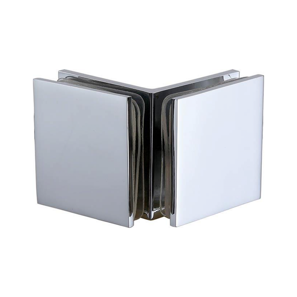 Frameless Shower Door – Glass Clamp – Glass To Glass – Hole In Glass ...